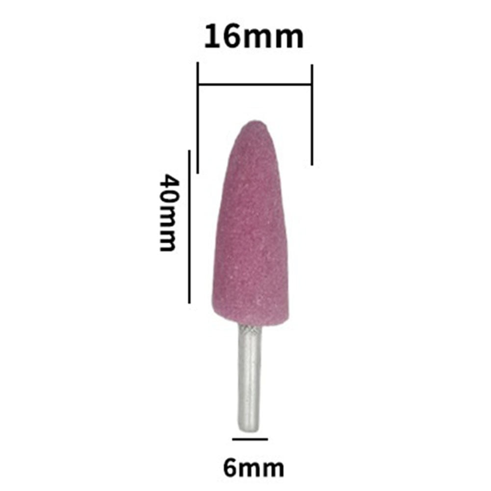 Polishing Head Abrasive Mounted Stone 6mm Shank Electric Grinding Stone ...
