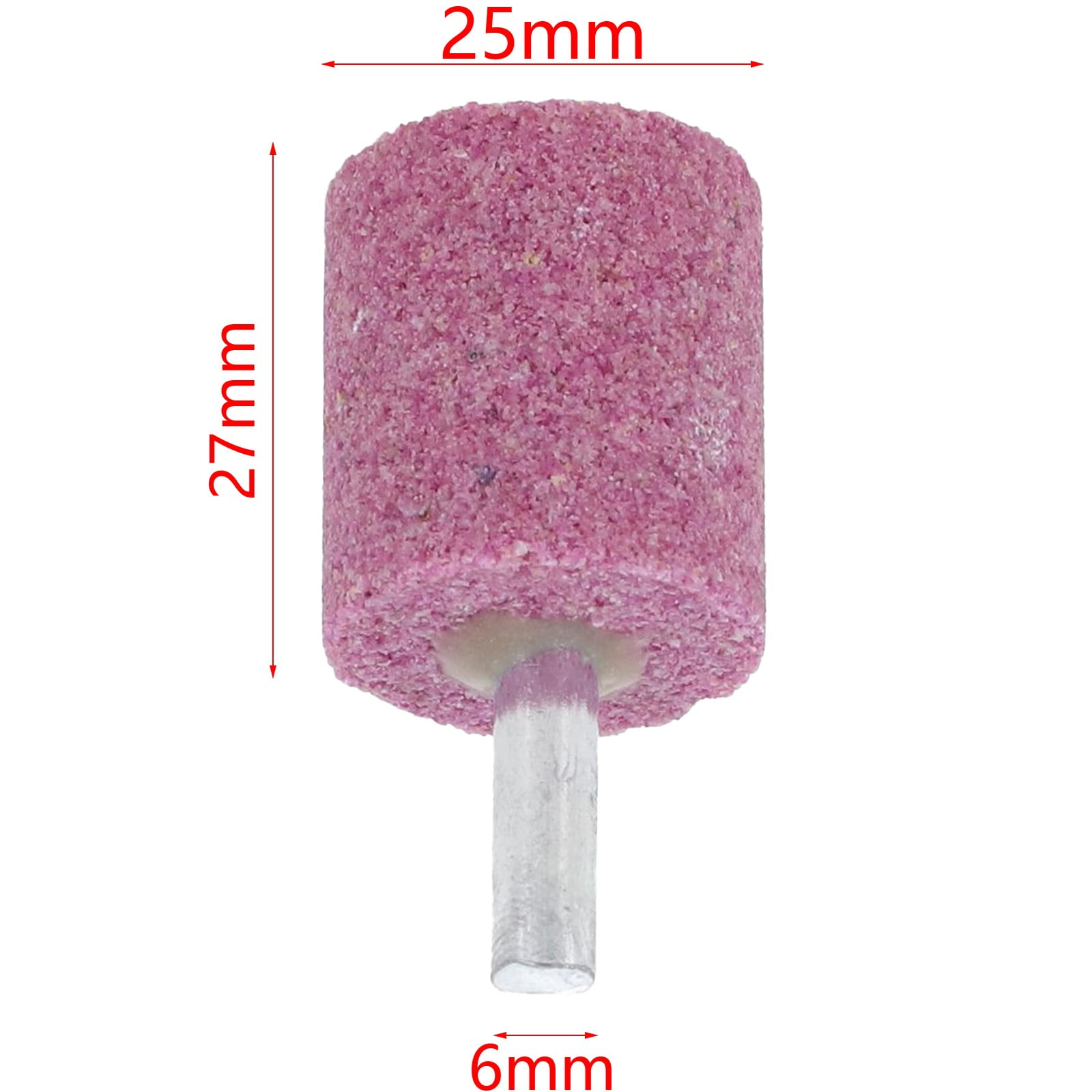 Polishing Head Abrasive Mounted Stone 6mm Shank Electric Grinding Stone ...