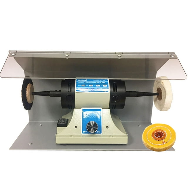 Polishing Powerful Motor Lathe Bench Top Polisher with Splash Guard ...
