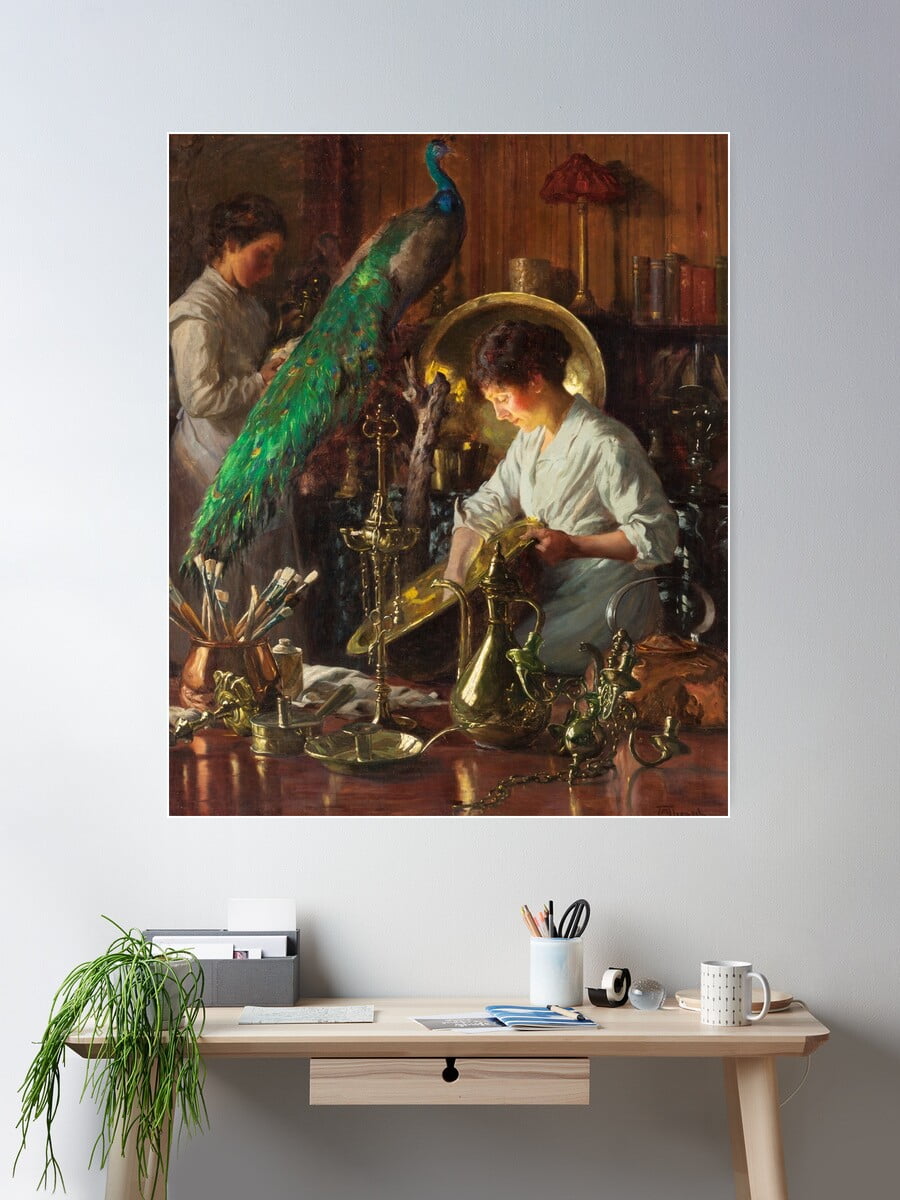 Polishing Silver By Thomas Frederick Mason Sheard - Vintage Art Poster ...