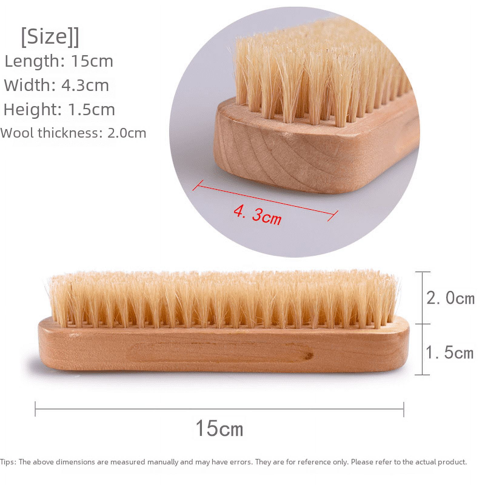 Polishing pig hair brush Lotus white pig bristle cleaning brush wooden ...