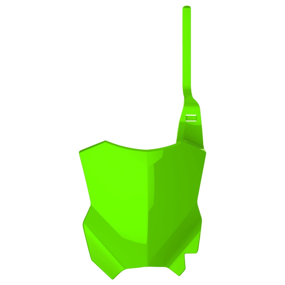 Polisport 8665900010 Restyle Front Number Plate - Lime Green - Walmart.com