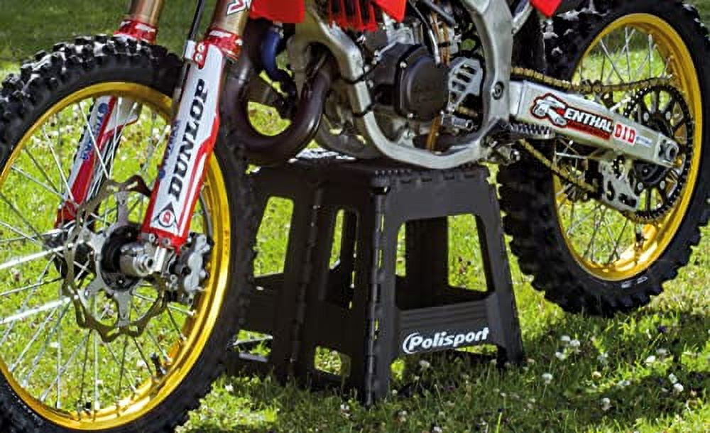 Polisport Foldable Pit Bike Stand - Lightweight & Space Saving for Motorbikes, Dirt Bikes, MX ...