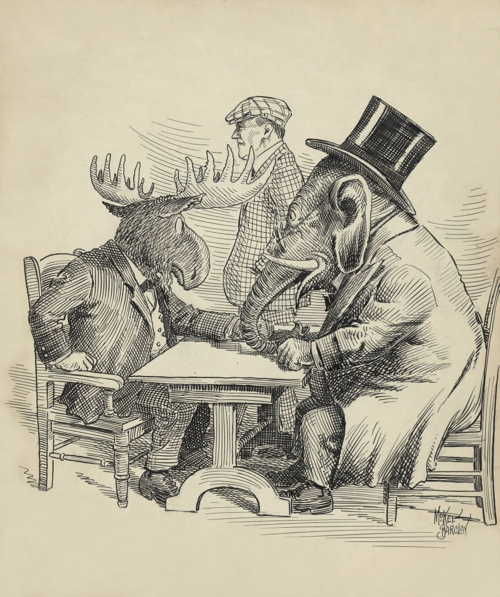 Political Cartoon About The 1912 Presidential Election By Barclay Mckee ...