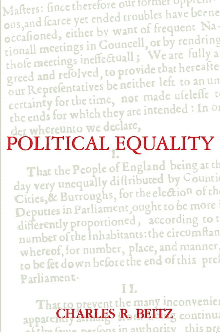 Political Equality: An Essay in Democratic Theory, (Paperback ...