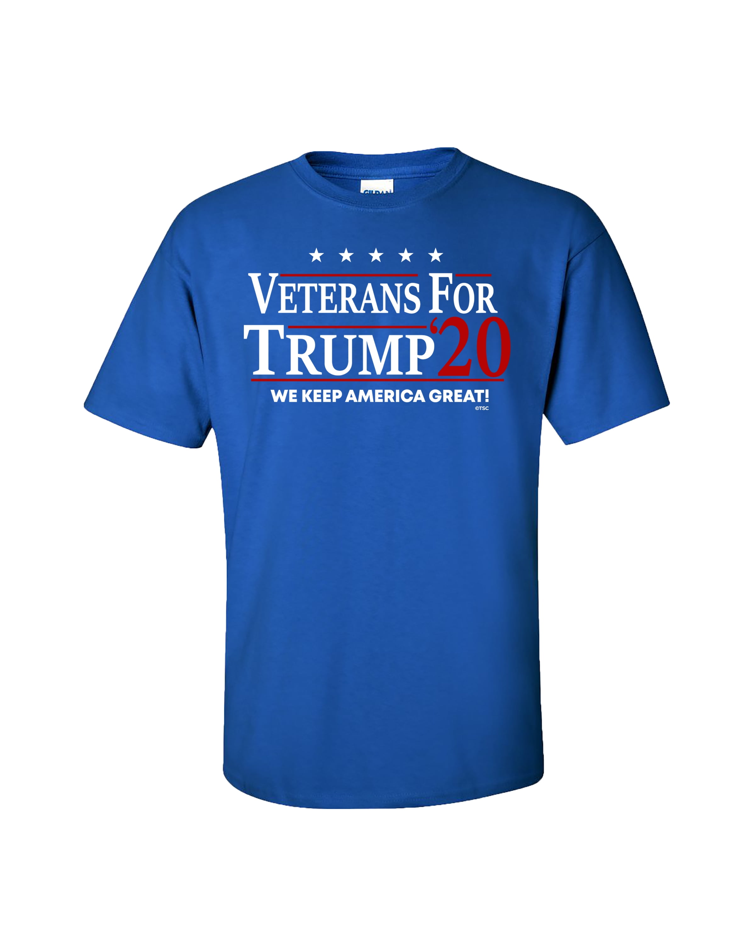 Political Veterans for Trump Short Sleeve T-Shirt-Royal-XXL - Walmart.com