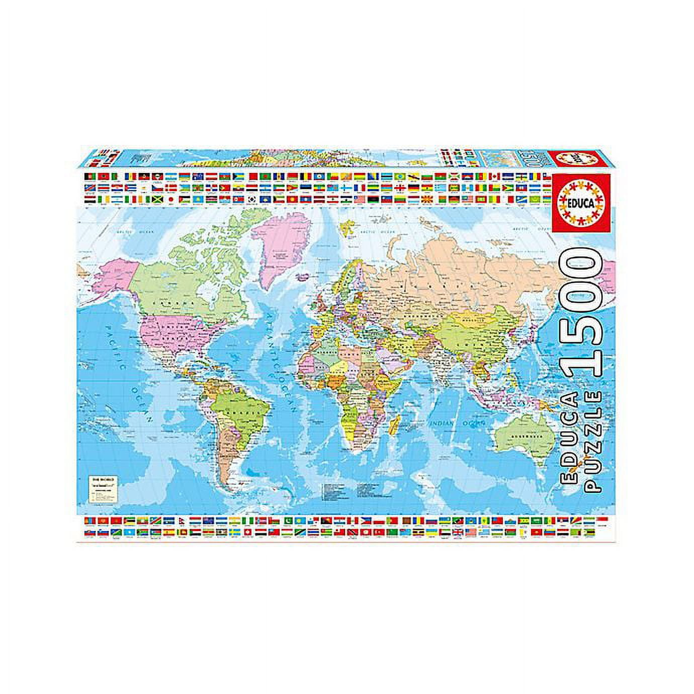 Political Worldmap, 1500pc - Walmart.com