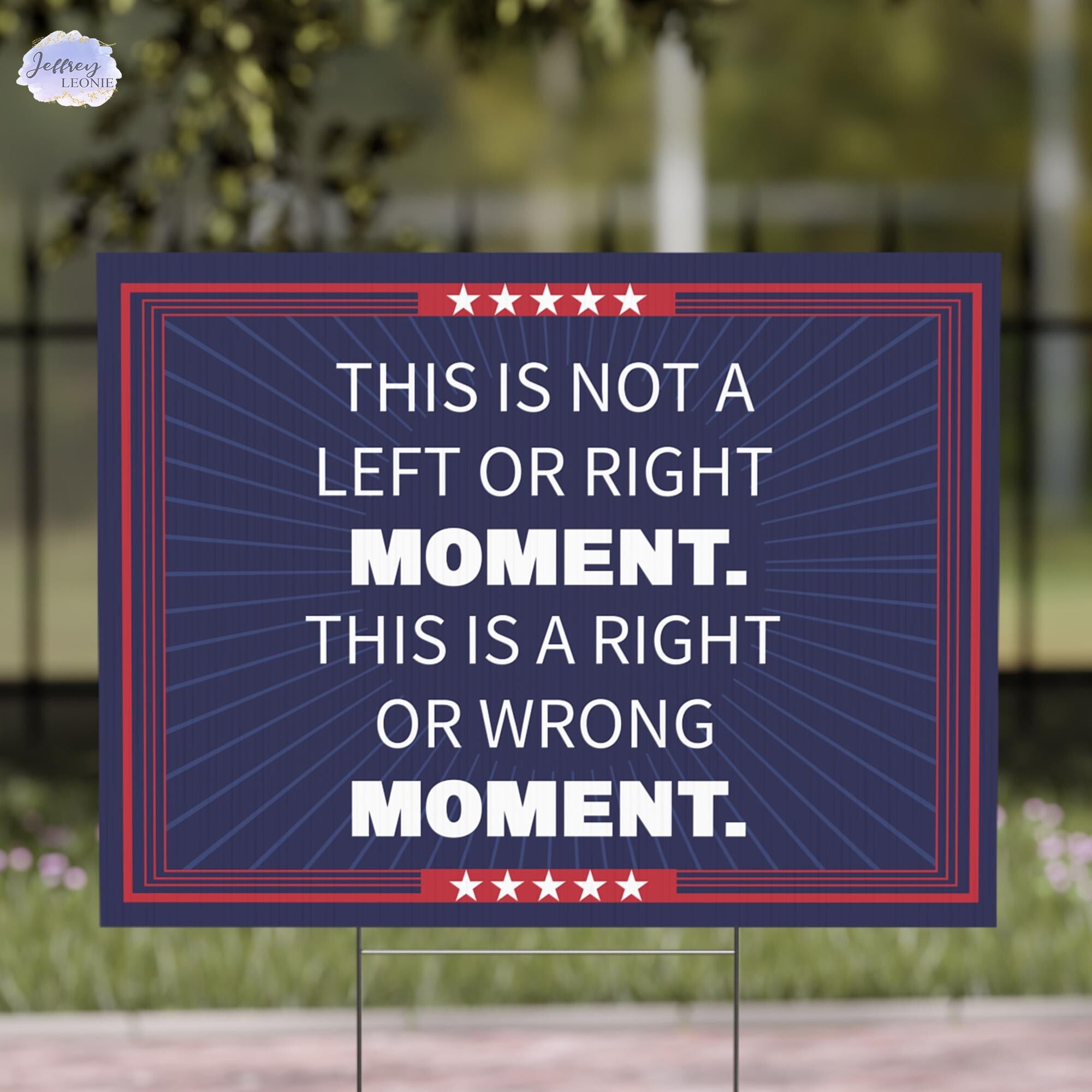 Political Yarn Sign Cory Booker Moral Moment Yard Signs This Is Not A ...