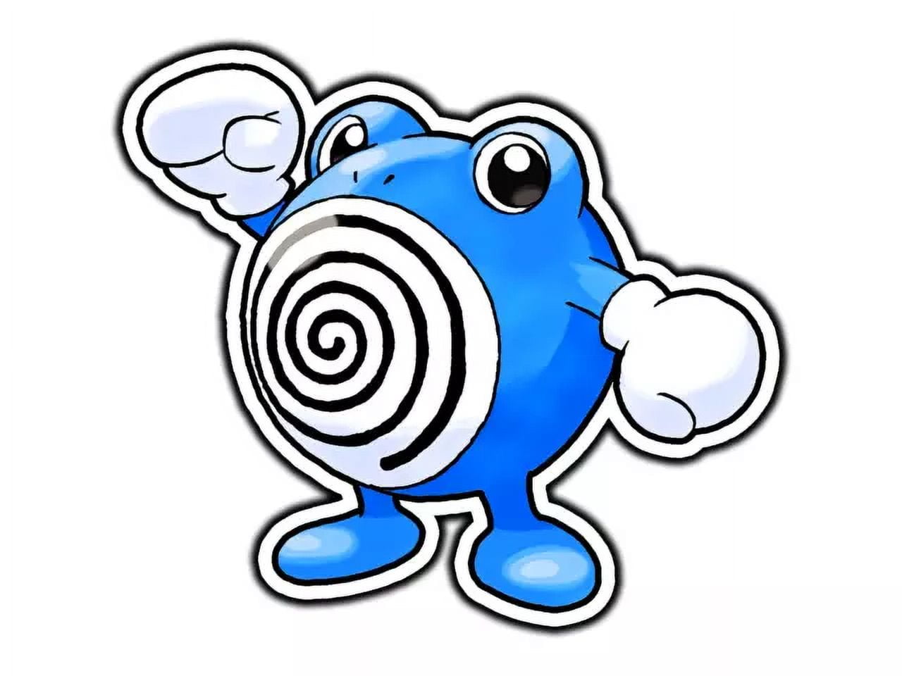 Poliwhirl Waterproof Sticker Phone Decal Water Bottle Stickers Car ...