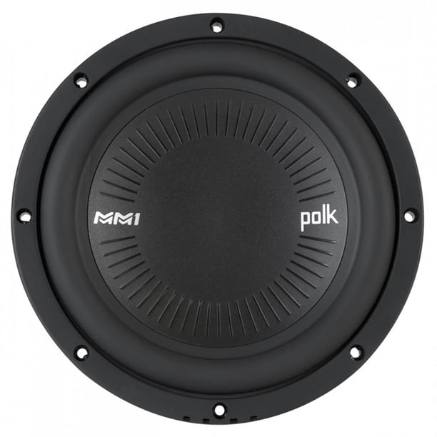 Polk 8 Inch 900 Watt 4 Ohm Dual Voice Coil Car Audio Marine Subwoofer ...