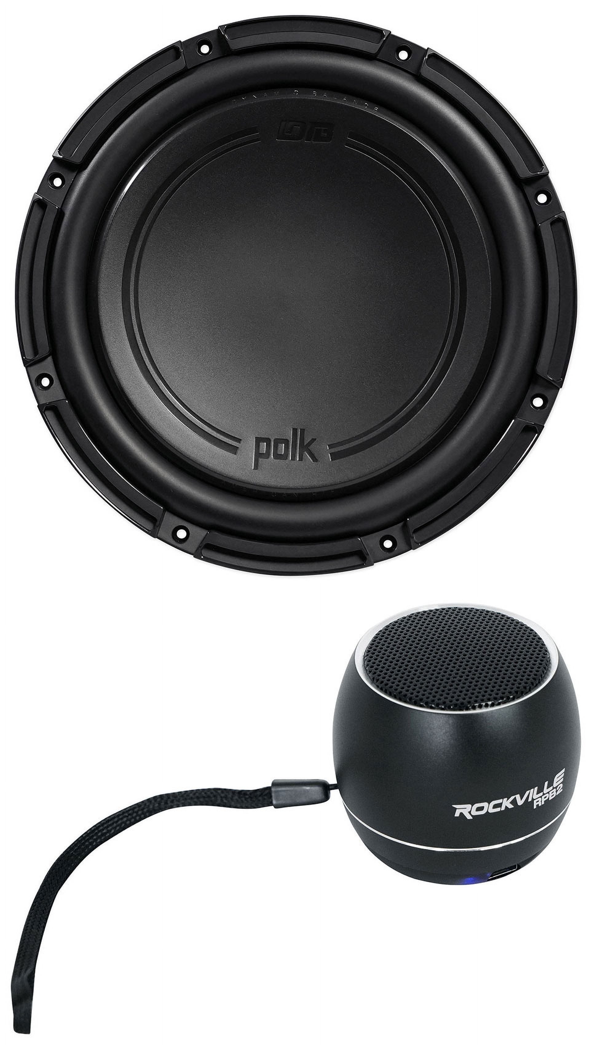 Polk Audio DB1242DVC 12” 1110w DVC 4-ohm Subwoofer+Portable Bluetooth ...