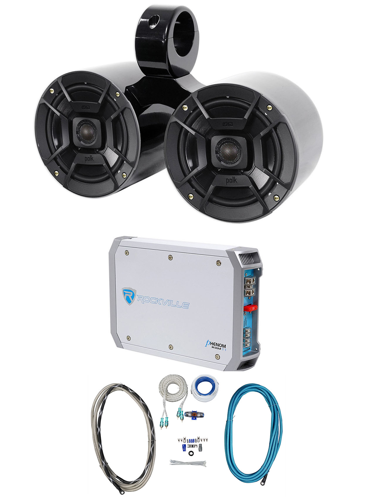 Polk Audio Dual 6.5" 300w Marine Boat Wakeboard Tower Speakers ...