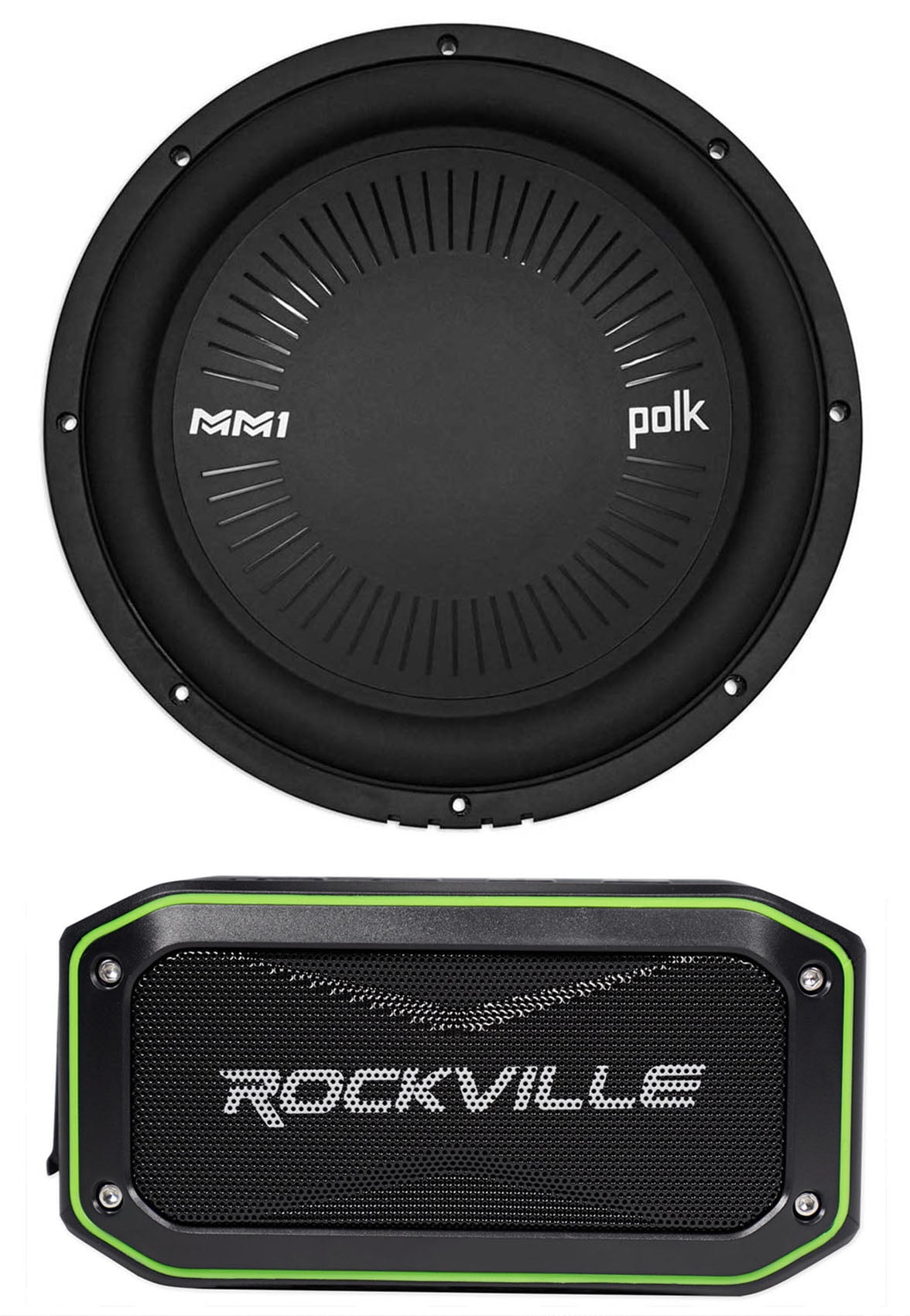 Polk Audio MM 1242 SVC 12” 1260 Watt Car Audio Subwoofer Sub + Speaker ...