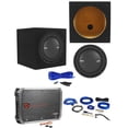 Polk Audio MM1042SVC 10” 1200w Car Subwoofer+Sealed Sub Box+Amplifier ...