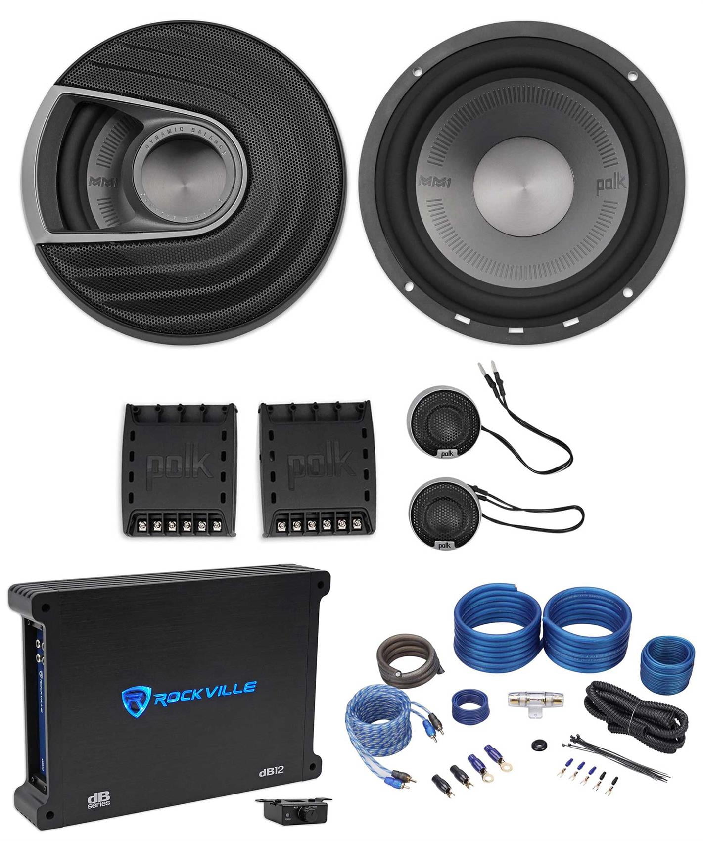 Polk Audio MM6502 6.5” 750 Watt Component Car Speakers+Free Subwoofer ...