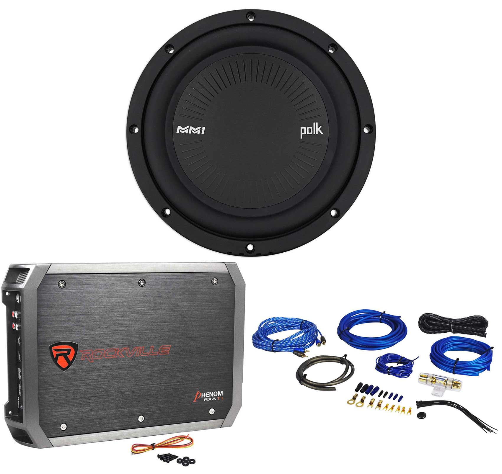 Polk Audio MM842SVC 8” 900 Watt SVC Car Audio Subwoofer Sub+Amplifier ...