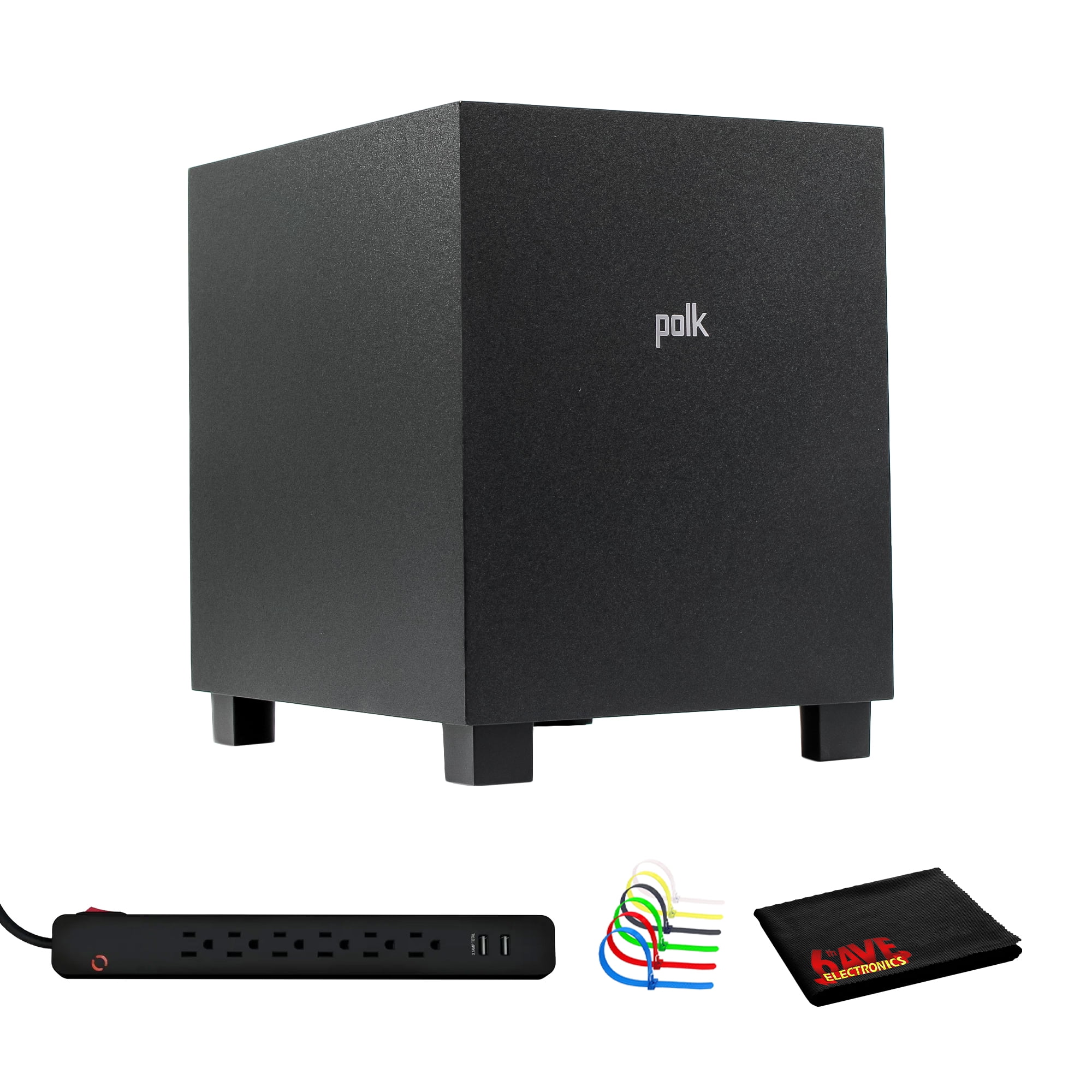 Polk Audio Monitor X10 10" 100W Subwoofer Bundle Including: Surge ...