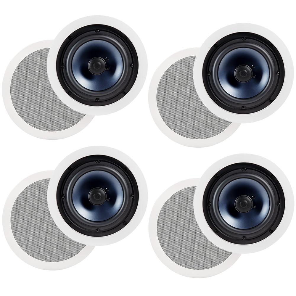 Polk Audio RC80I 2 Way In Ceiling Speakers - 4 Pack (White) - Walmart.com