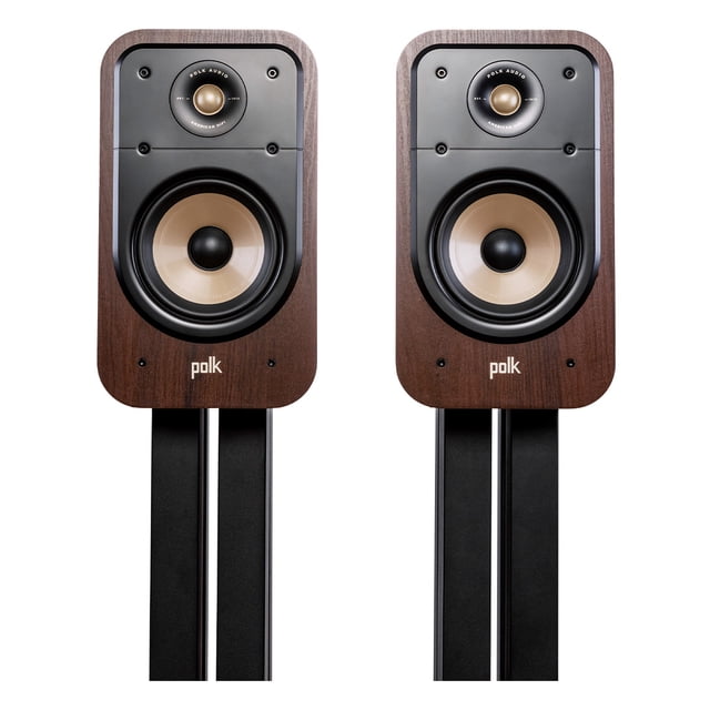 Polk Audio Signature Elite ES20 Bookshelf Speakers - Pair (Walnut ...