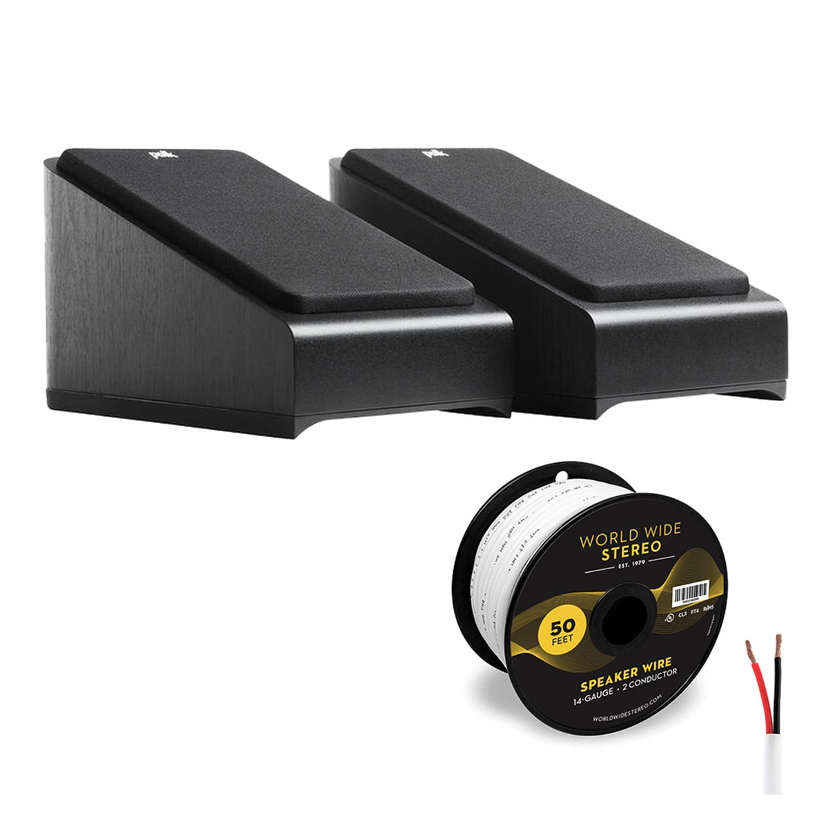 Polk Audio Signature Elite ES90 Dolby Atmos Height Speaker Cable Bundle ...