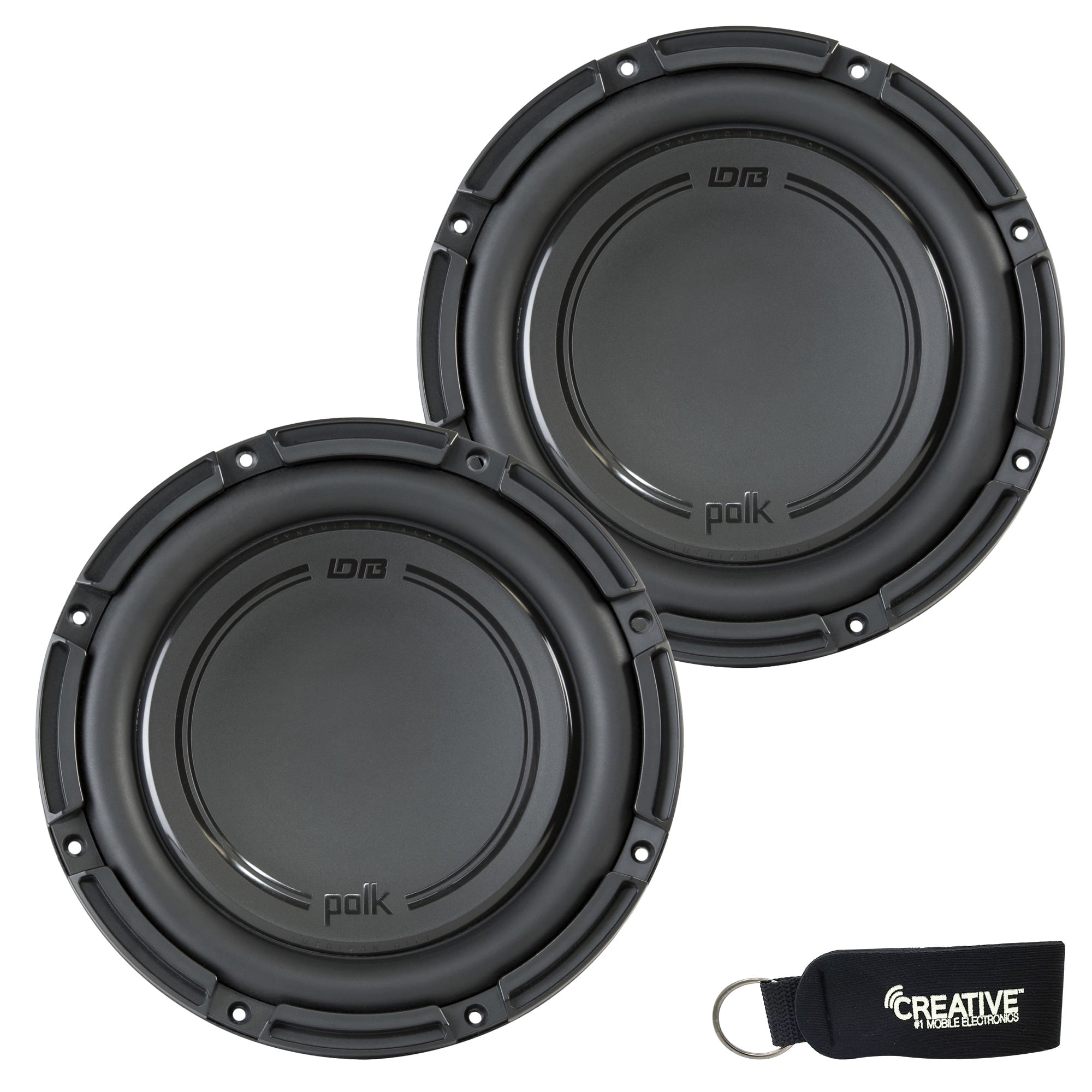 Polk Audio -Two DB1042SVC 10" Single 4-Ohm Voice Coil Subwoofers ...