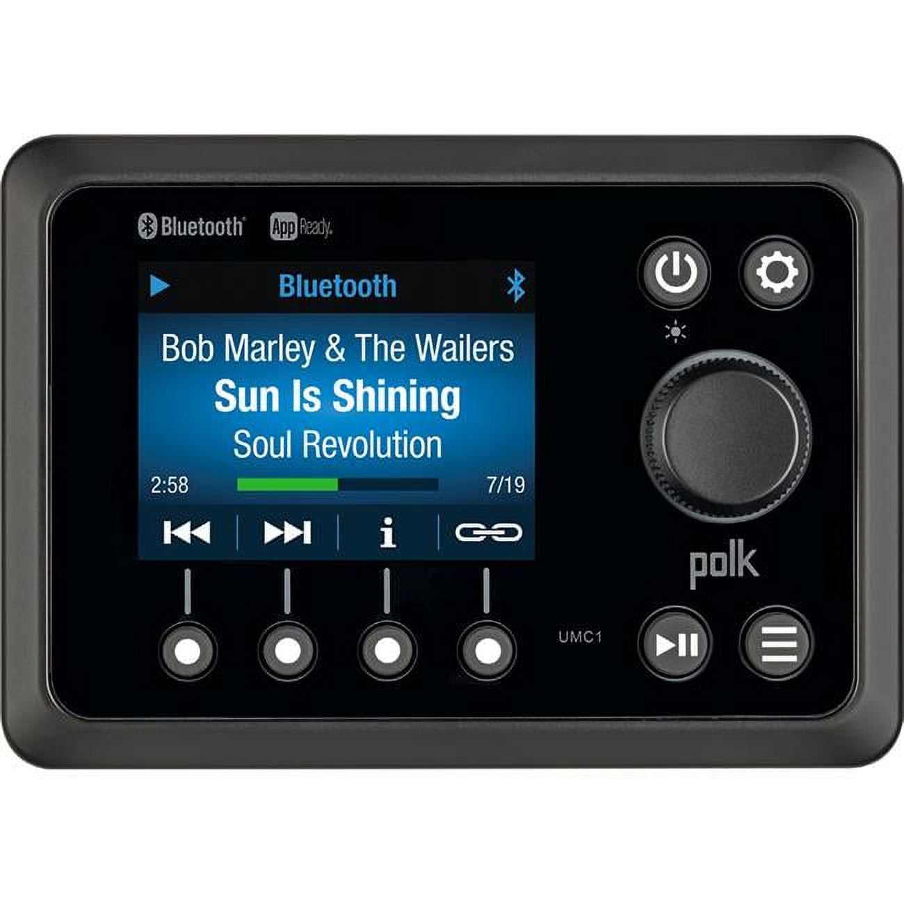 Polk Audio UMC1RTL App Ready Marine Commander Stereo - BT, AM, FM & APP ...