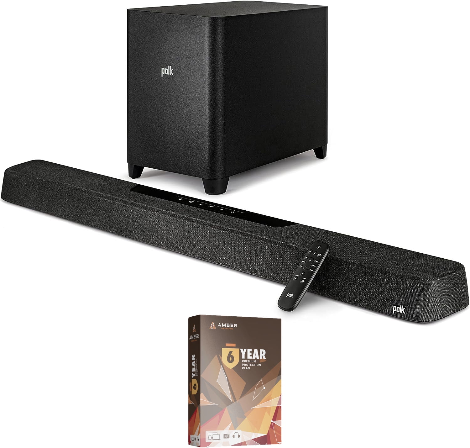 Polk MAGNIFI-MAX-AX Soundbar and Subwoofer with DTS:X and Dolby Atmos ...