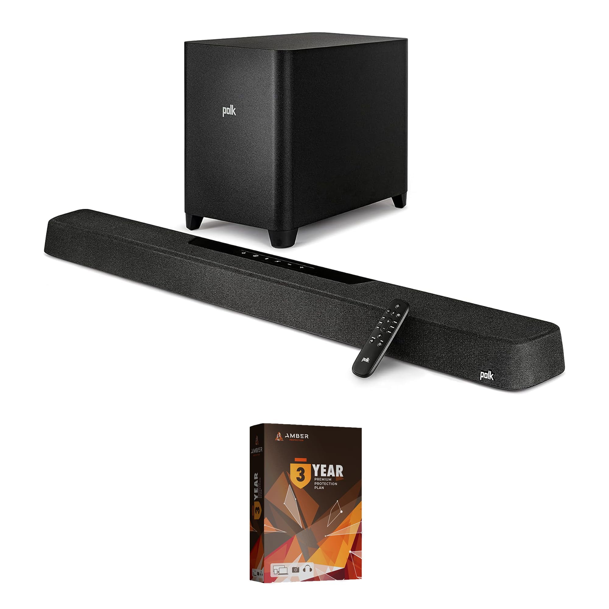 Polk MAGNIFI-MAX-AX Soundbar and Subwoofer with DTS:X and Dolby Atmos ...