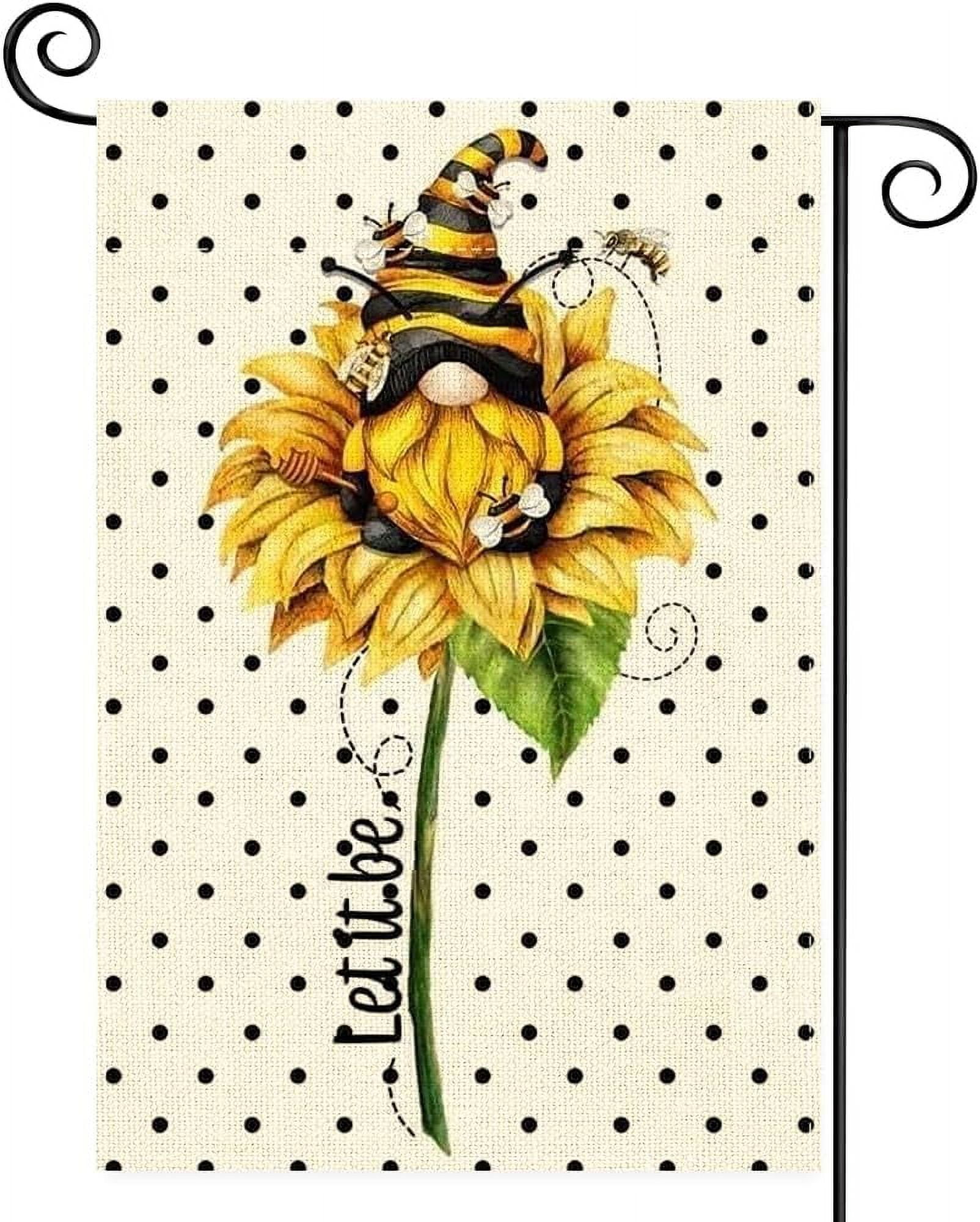 Polka Dot Bee Garden Flag Double Sided, Best Choice Hello Sunshine ...