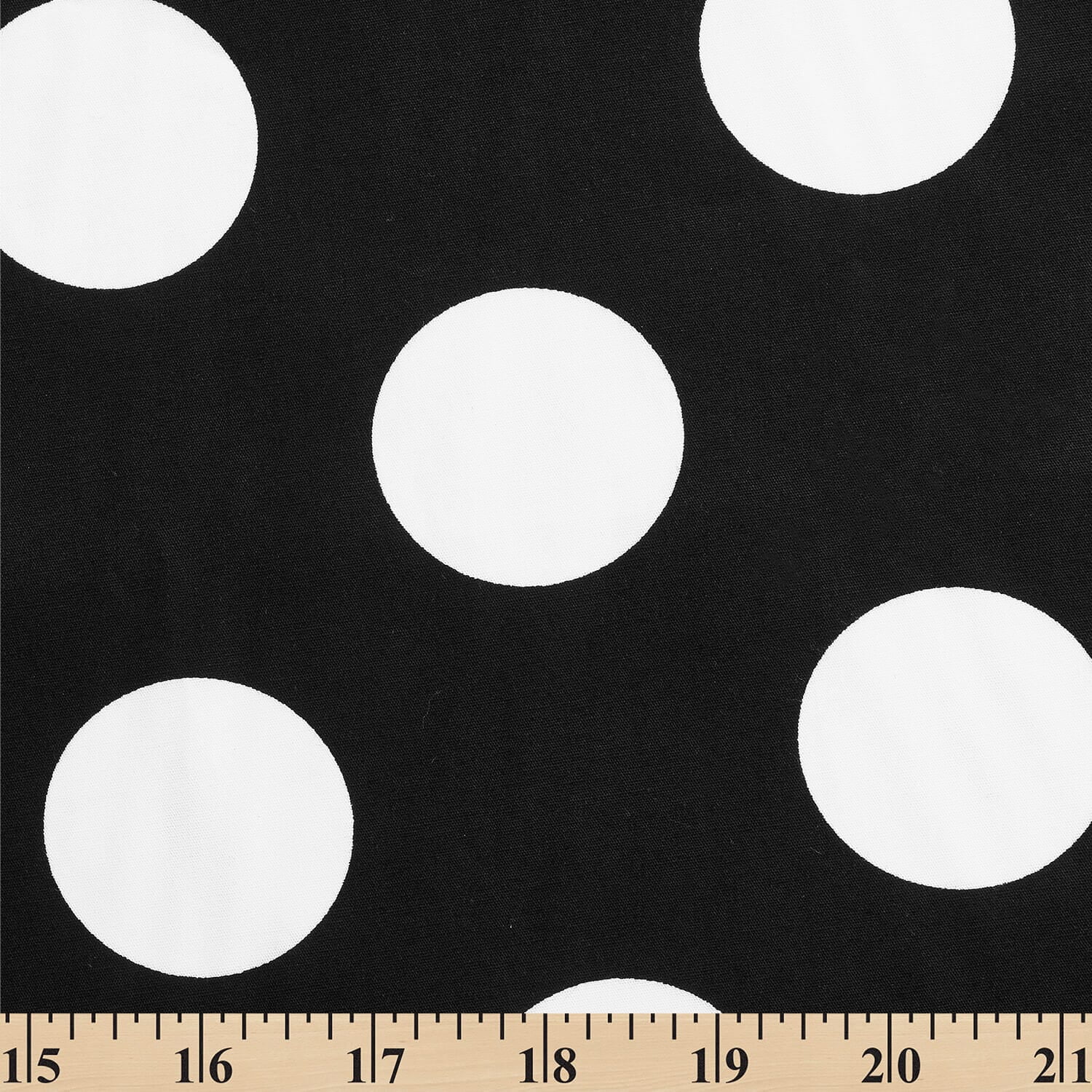 Polka Dot Extra Large Printed Fabric Black / White 100% Cotton 58/60 ...