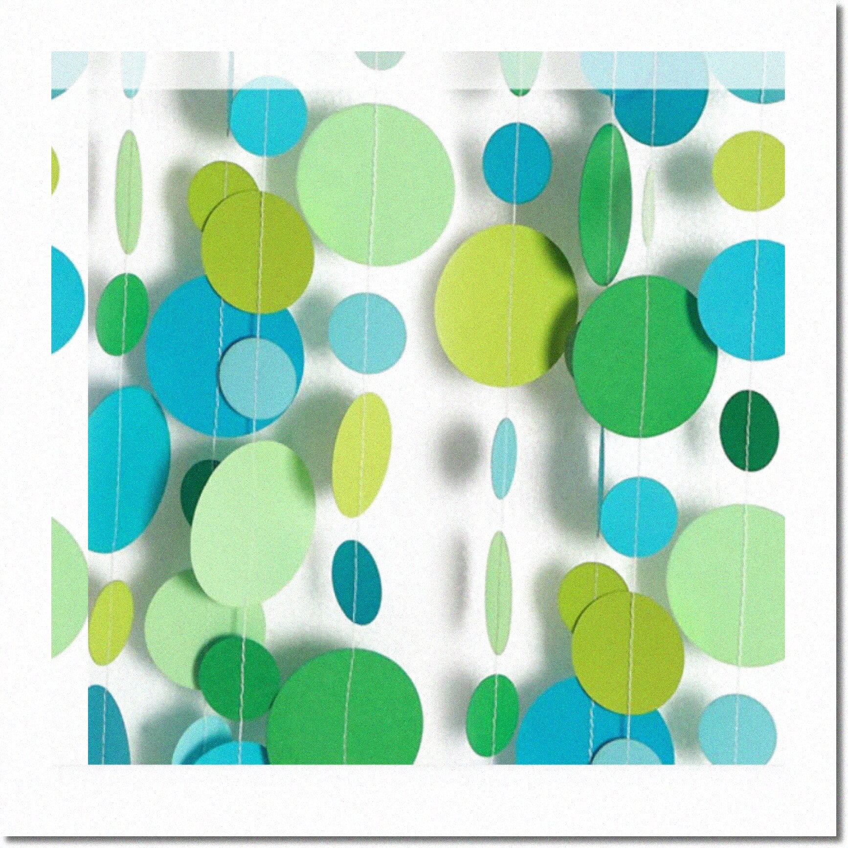 Polka Dot Fiesta: Vibrant Circle Dots Garland - Perfect Party ...