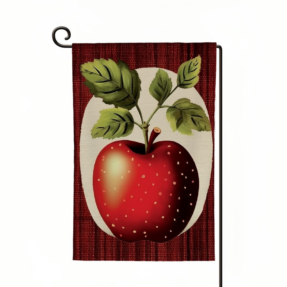 Polka Dot Garden Flag Welcome Celebration Burlap Vertical Double Sided ...
