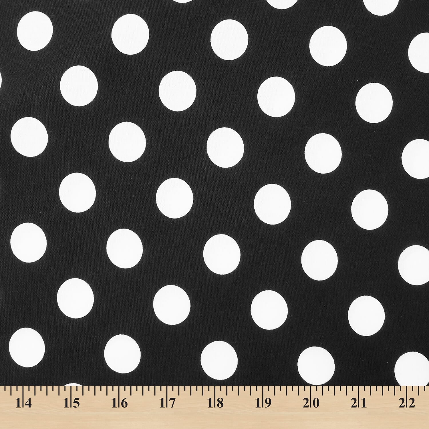 Polka Dot Large Printed Fabric Black / White 100% Cotton 58/60" Wide ...