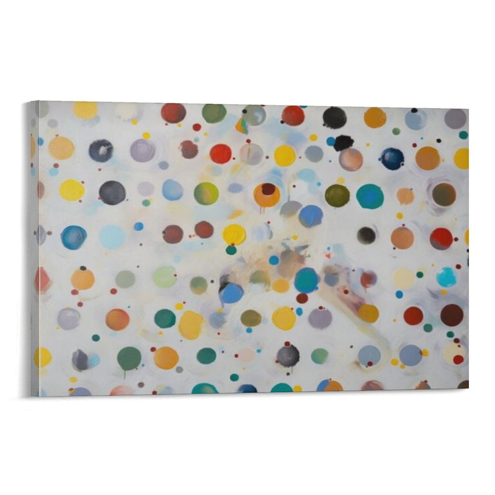 Polka Dot Painting Above Couch Decor Maximalist Apartment Trendy Print ...