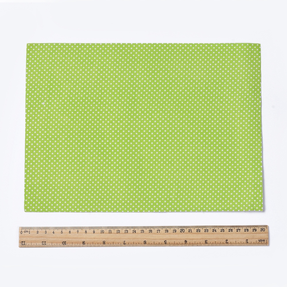 Polka Dot Pattern Printed A4 Polyester Fabric Sheets Self-adhesive ...