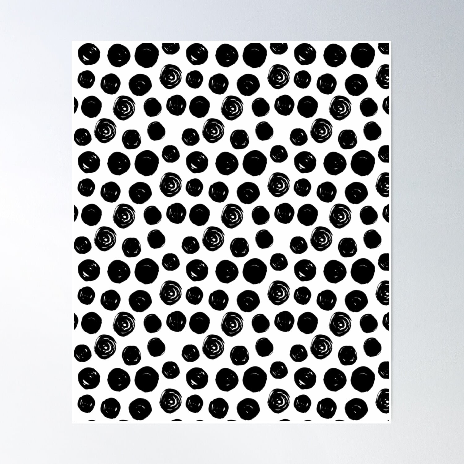 Polka Dot Poster Wall Art, Modern Wall Decor, 24x36 UNFRAMED - Walmart.com