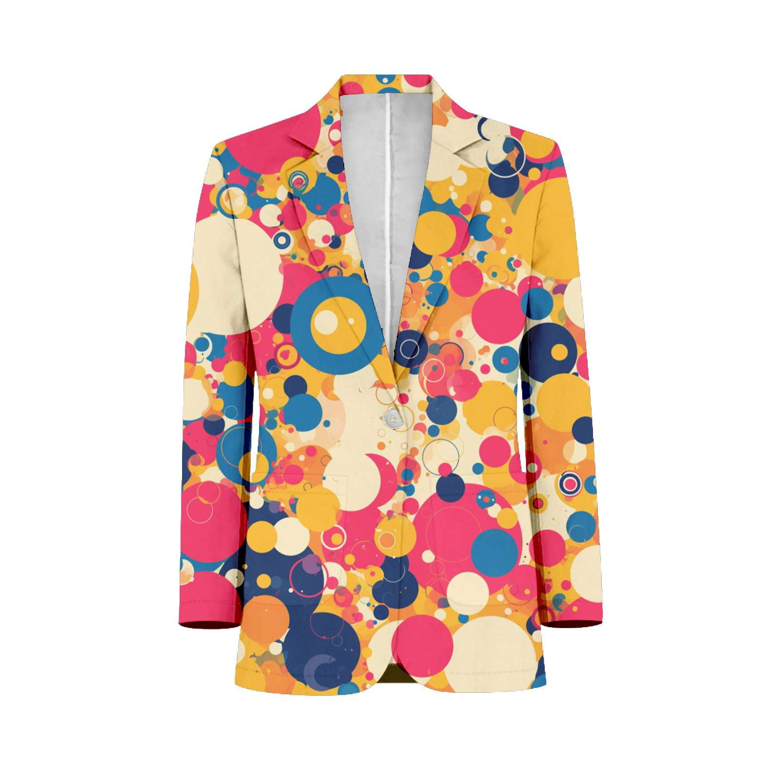 Polka Dot Spotty Circle Spots Customized Men's Suits full man Shawl ...