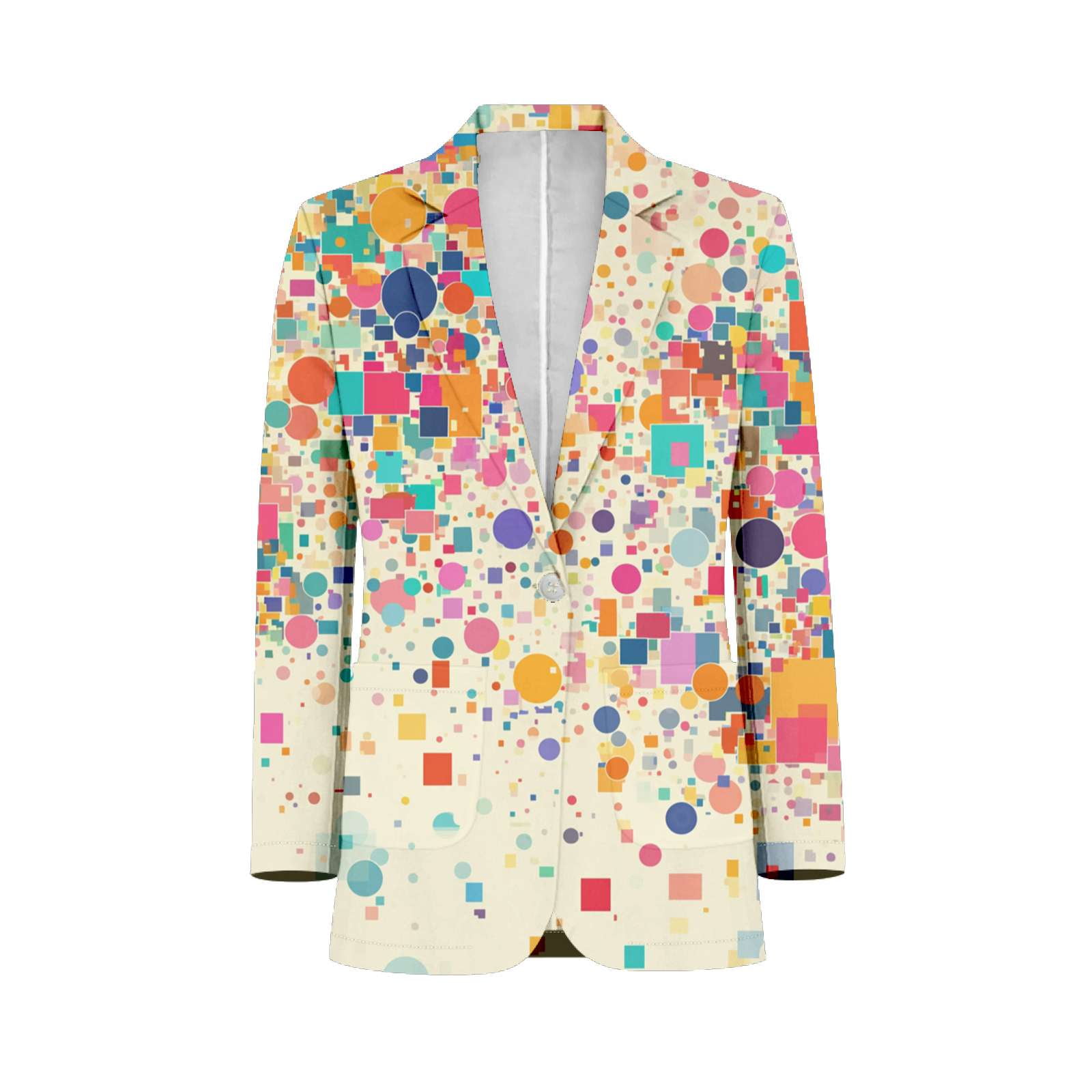 Polka Dot Spotty Circle Spots Customized Men's Suits full man Shawl ...