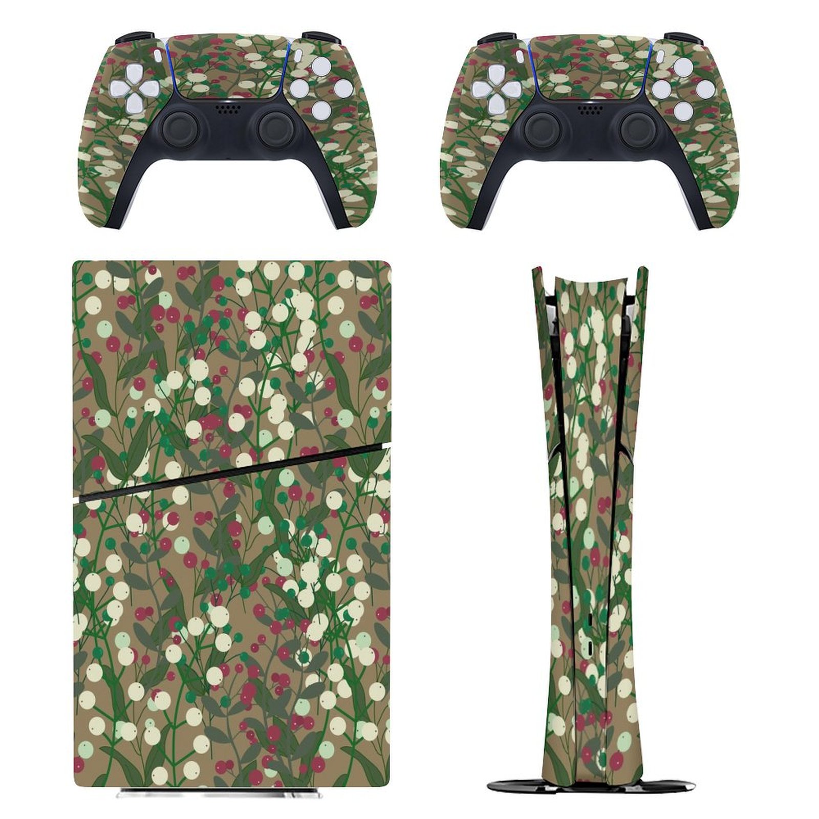 Polka Dots, Flowers, Exotic PS5/PS5 Slim Digital Disc Skin Sticker For ...