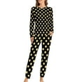 Polka Dots Pajamas Classic Black and White Warm Pajama Sets Woman 2 ...
