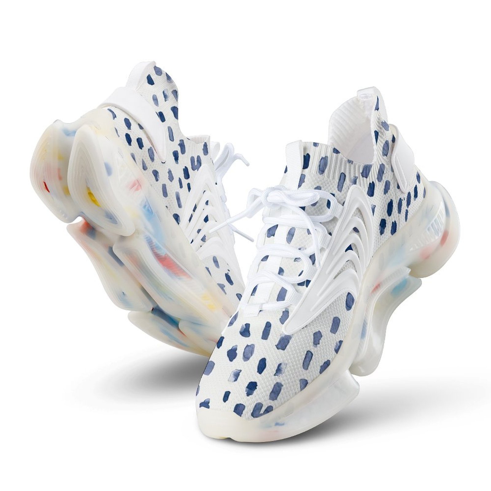 Polka Dots Walking Shoes for Men Woman Lightweight Tennis Fashion ...