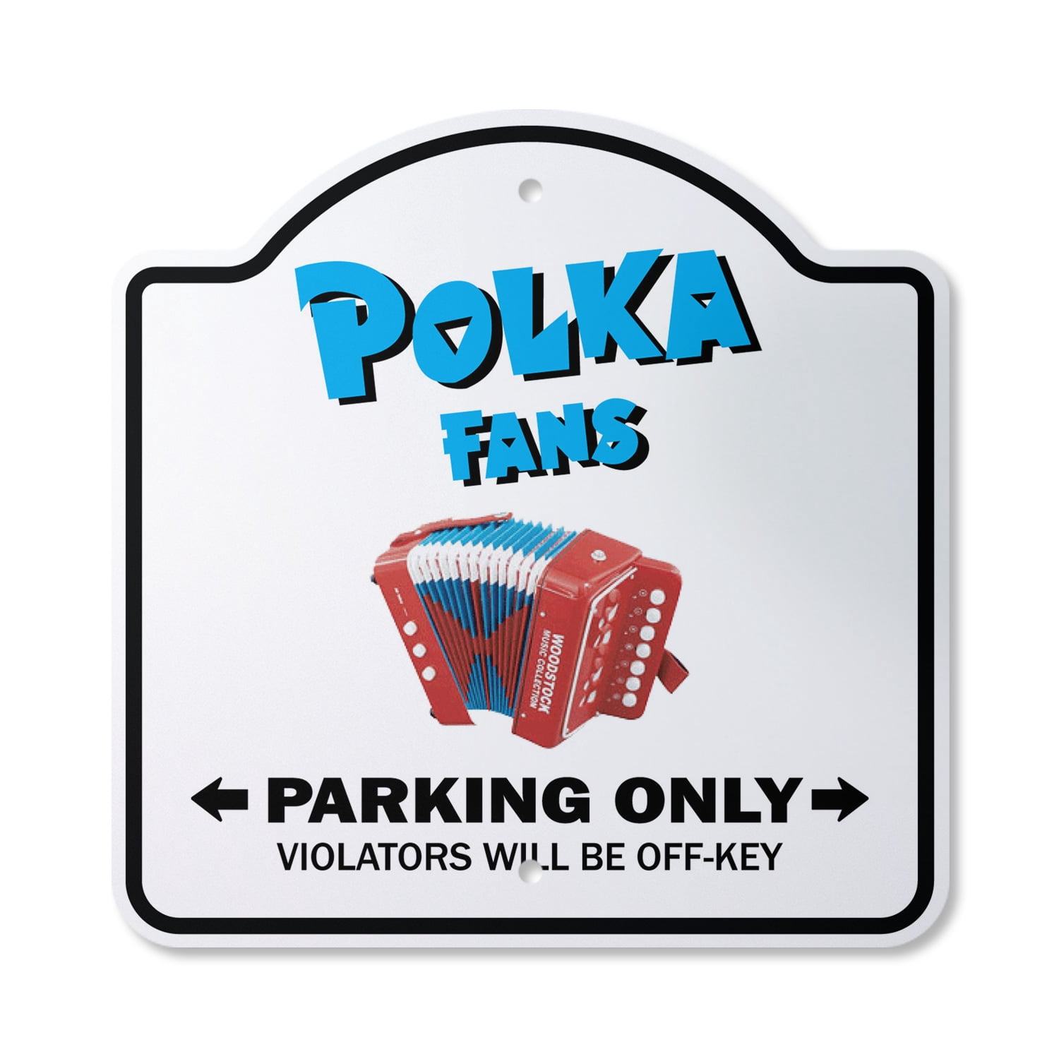 Polka Fan 14" X 14" Sign | Indoor/Outdoor Plastic | SignMission ...