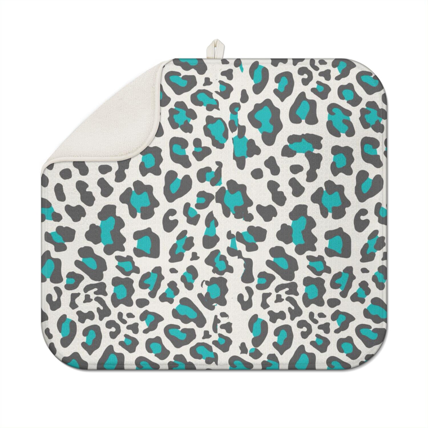 Polka Leopard Spots Drying Mat – Unique Animal Print Design, Playful ...
