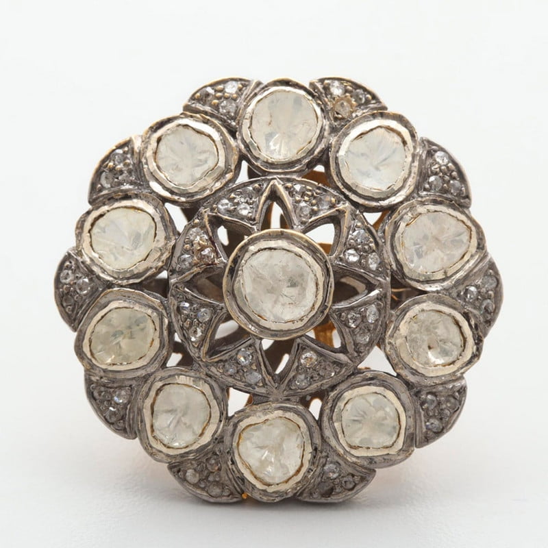 Polki Diamond Ring - Walmart.com