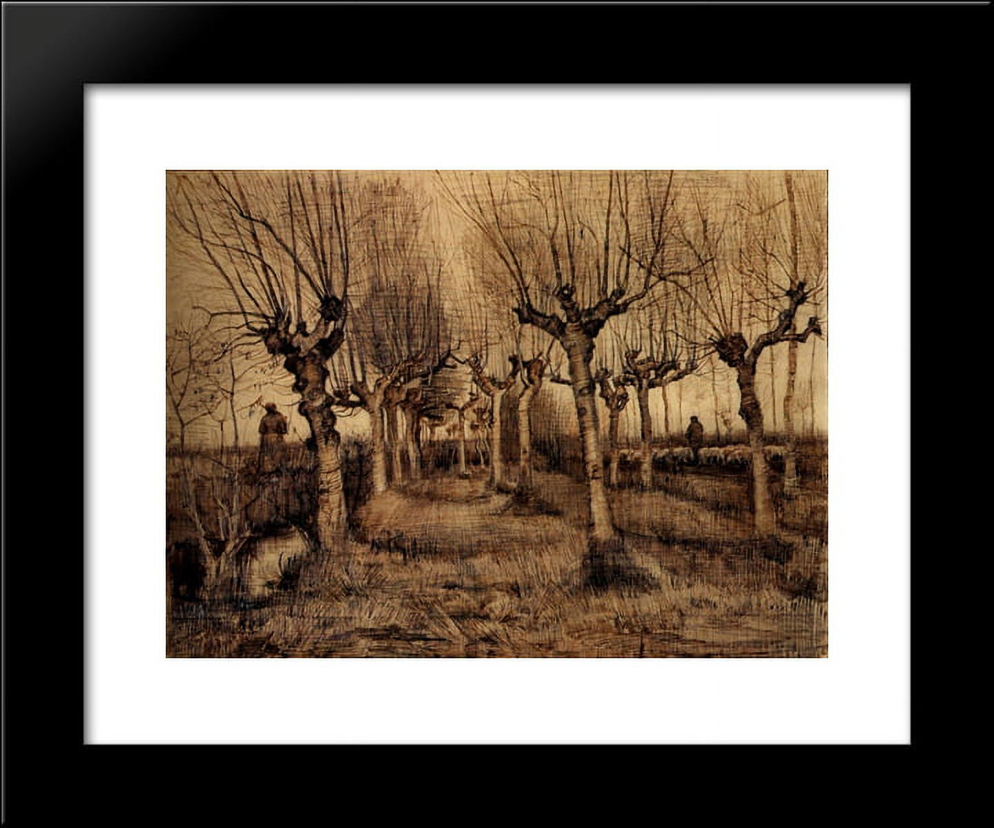 Pollard Birches 20x24 Framed Art Print by Vincent van Gogh - Walmart.com