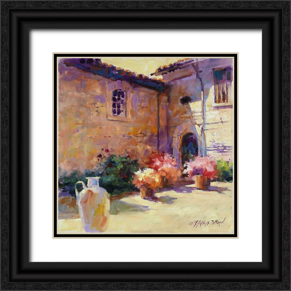 Pollard, Julie G. 12x12 Black Ornate Wood Framed with Double Matting ...