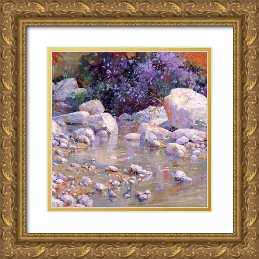 Pollard, Julie G. 12x12 Gold Ornate Wood Framed with Double Matting ...