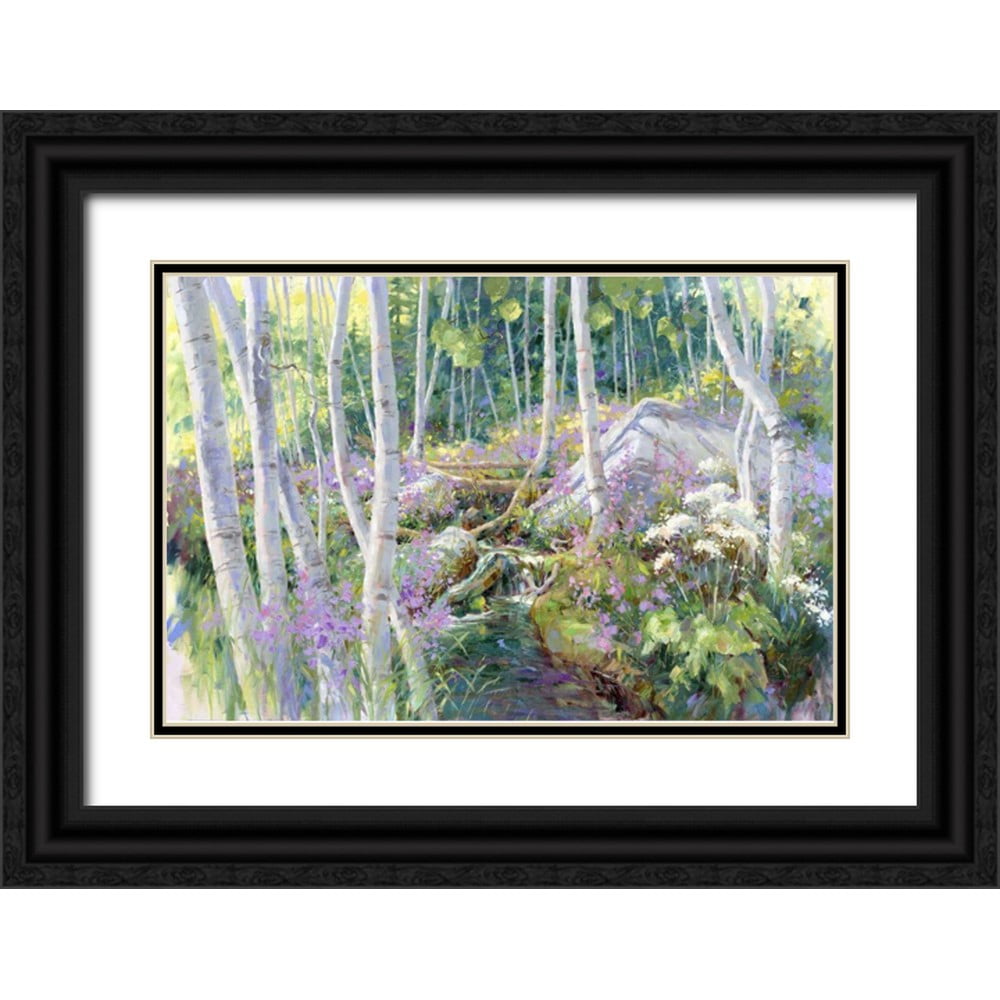 Pollard, Julie G. 14x11 Black Ornate Wood Framed with Double Matting ...