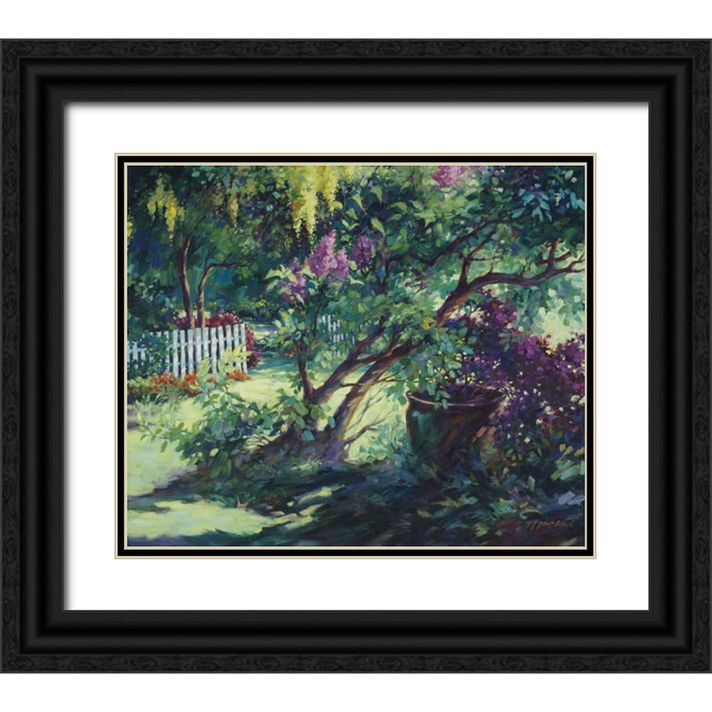 Pollard, Julie G. 14x12 Black Ornate Wood Framed with Double Matting ...