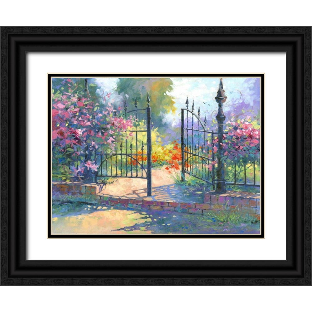 Pollard, Julie G. 14x12 Black Ornate Wood Framed with Double Matting ...